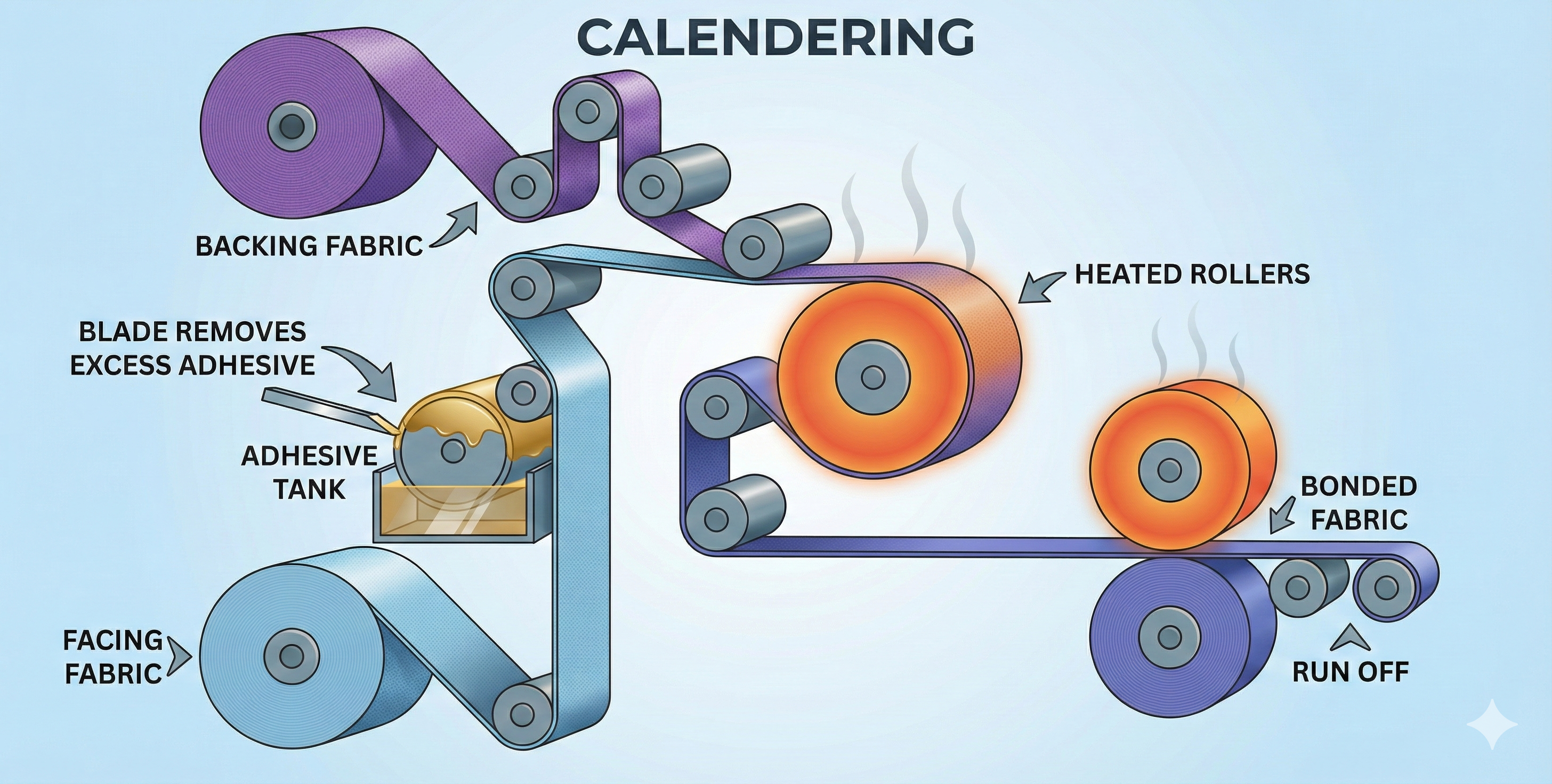 Diagram of calendaring process