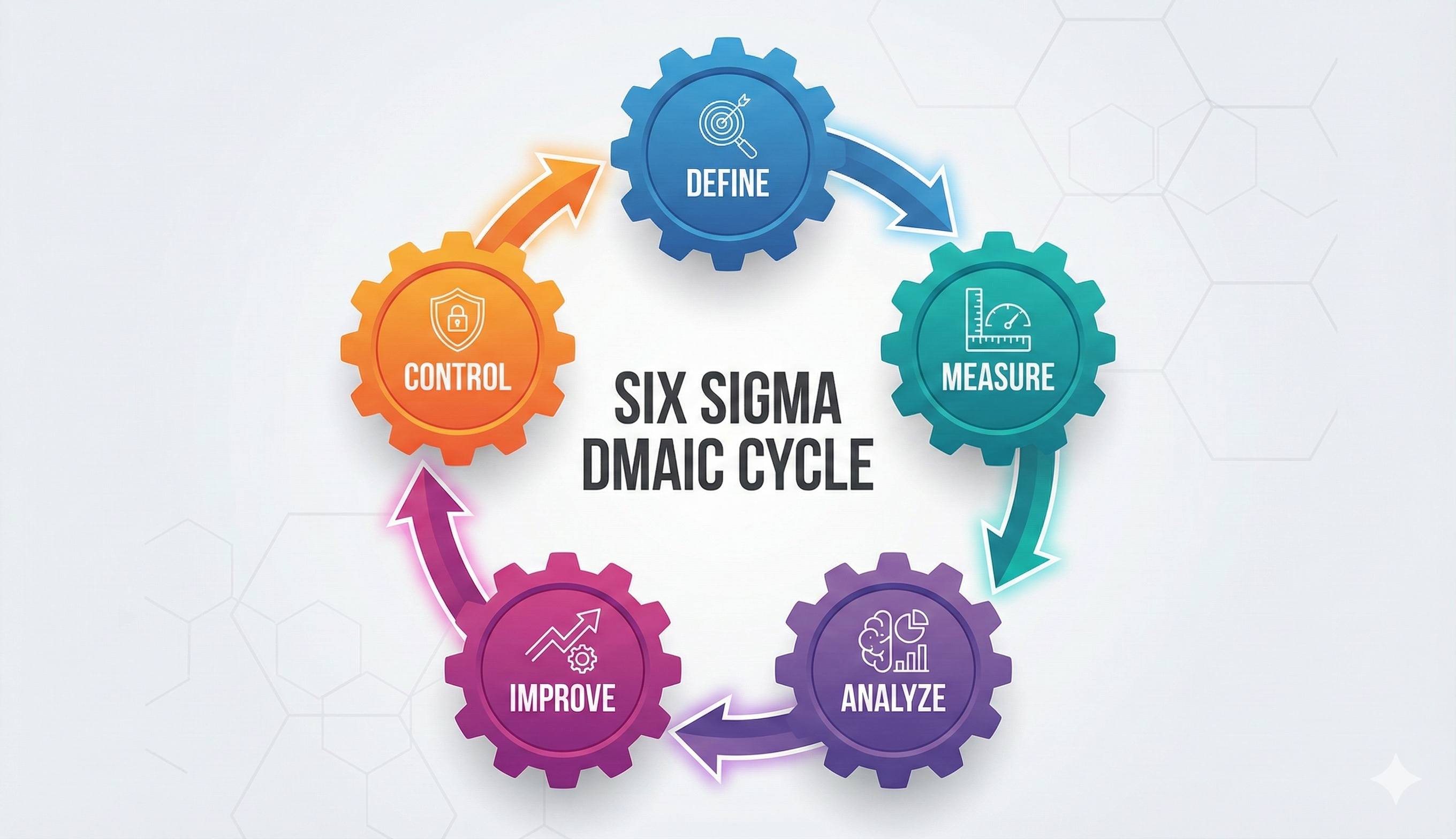 Diagram of six sigma process